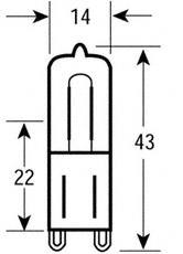 Osram HALOPIN 66725 OVEN 25W 230V G9 FS